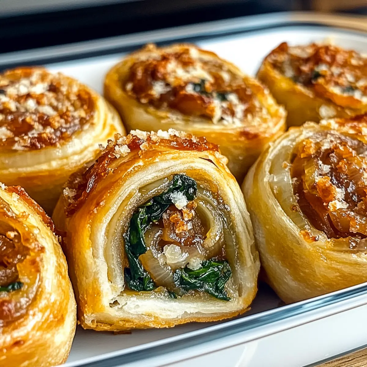 Melt-in-Your-Mouth Vegan Caramelized Onion & Spinach Pizza Rolls - FOR ...